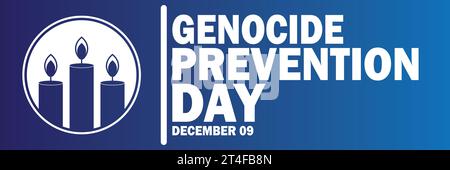 Genocide Prevention Day. December 09. Design template for banner ...
