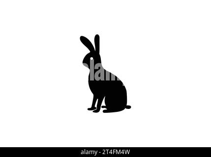 minimal style simple Rabbit icon illustration design Stock Vector Image ...