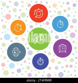 7 interval icons Royalty Free Vector Image Stock Vector Image & Art - Alamy
