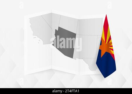 Map of Phoenix in Arizona in grayscale. Contains layered vector with ...