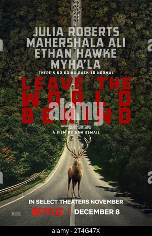 LEAVE THE WORLD BEHIND 2023 Netflix film with from left: Mahershala ...