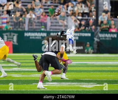 October 28, 2023: San Jose State Spartans quarterback Chevan Cordeiro ...