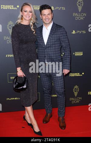Amanda Ilestedt and Rainer Muller on the red carpet for the Ballon d’Or ...