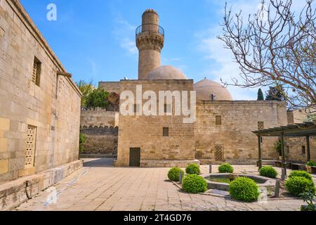 Exterior view of the Shah Mosque at the Palace of the Shirvanshahs ...
