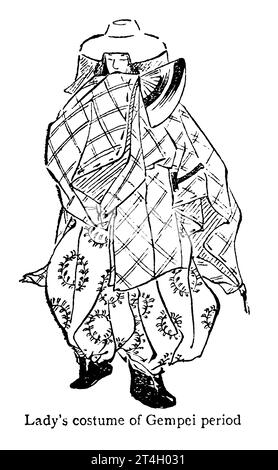 Historical costumes of the 12th century, historical illustration ...
