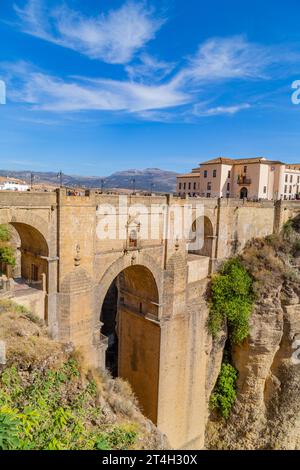 Ronda, Andalusia, Spain - October 7, 2023: Famous new Roman Bridge ...