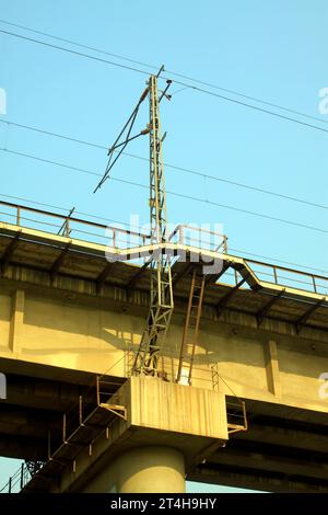 Concrete railway Bridges, closeup of photo Stock Photo - Alamy