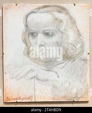 Self Portrait of Dame Barbara Hepworth dated 1950 Stock Photo - Alamy
