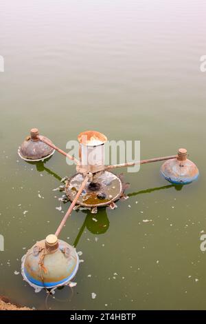 old aerator in the pond, closeup of photo Stock Photo - Alamy