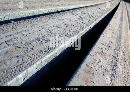 Steel ingot features, closeup of photo Stock Photo - Alamy