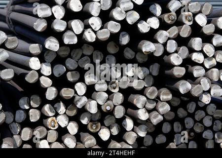 steel bar cross section features, closeup of photo Stock Photo - Alamy