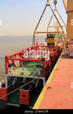 Geological exploration ship in tianjin port, China Stock Photo - Alamy