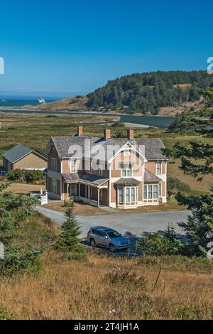 Historic Hughes House in Cape Blanco State Park, Oregon Stock Photo - Alamy