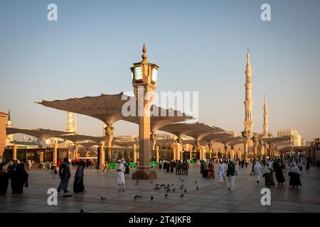 The Holy Prophet's Mosque (Masjid Nabawi) in Madinah, Saudi Arabia This ...