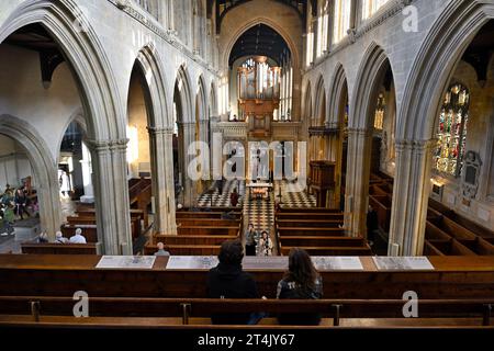 Inside the University Church of St Mary the Virgin, Oxford, UK Stock ...
