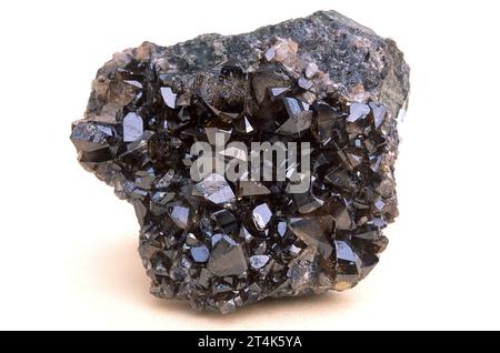 Crystals of Cassiterite is a tin oxide mineral, Cornwall, UK Stock ...