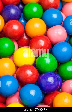 A close-up of variety of colored gumballs Stock Photo - Alamy