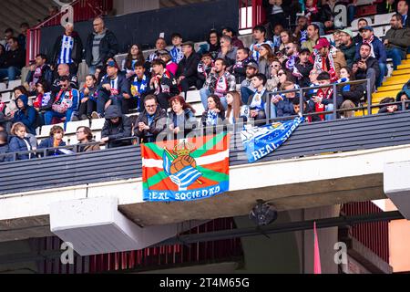 Real Sociedad fans in the stands Stock Photo - Alamy