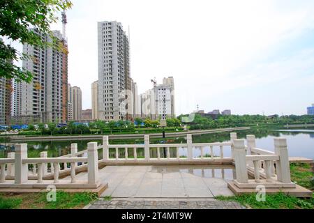 City building scenery, tangshan, China Stock Photo - Alamy
