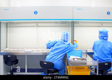 Pharmacy intravenous admixture dispensing center Stock Photo - Alamy