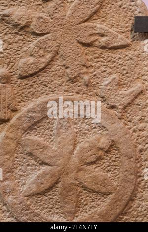 Kripan relief, early middle ages, sandstone bas-relief, Vitoria-Gasteiz ...