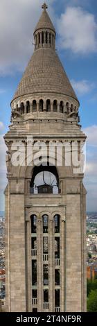 Basilica Sacre Coeur with Bell Tower and Blue Sky Stock Photo - Alamy