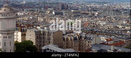 View Over the Montmartre District 18th arrondissement Paris, France ...