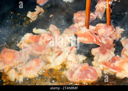 Chinese food, fried mutton Stock Photo - Alamy