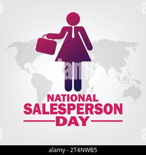 National Salesperson Day. Holiday concept. Template for background ...