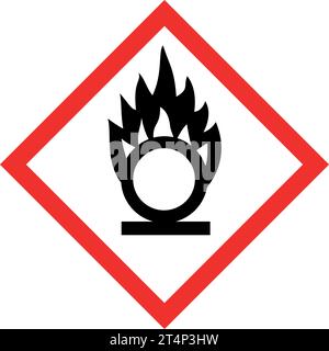 Vector illustration GHS pictogram hazard sign set, set icons isolated ...