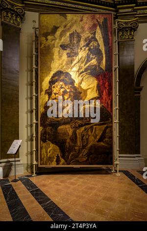 Vic Cathedral ambulatory with restored original paintings by Josep ...