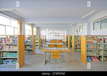 Elementary school library, China Stock Photo - Alamy