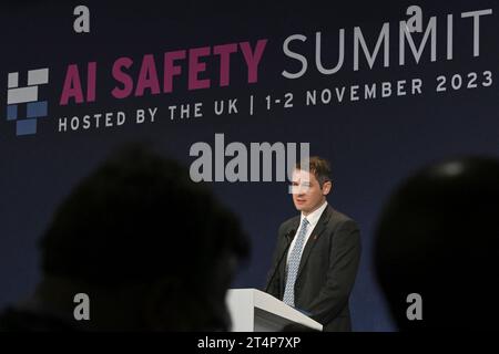 Ian Hogarth, chair of the UK frontier AI taskforce and Demis Hassabis, the CEO of DeepMind ...