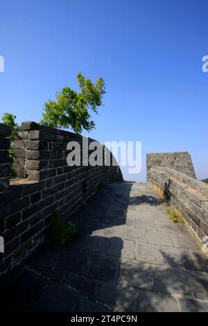 ancient walls with crenel in china Stock Photo - Alamy