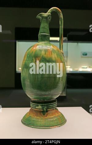 Exquisite ancient Chinese glazed ceramic dinner plate Stock Photo - Alamy
