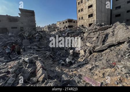 Jabalia, Palestinian Territories. 01st Nov, 2023. A general view of the ...