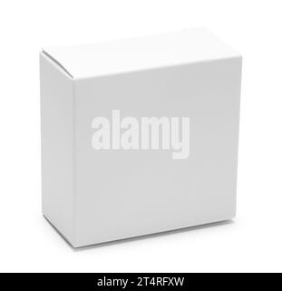 Upright Rectangle Box Cut Out on White Stock Photo - Alamy