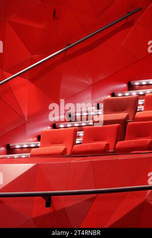 Close up of a handrail in a library Stock Photo - Alamy