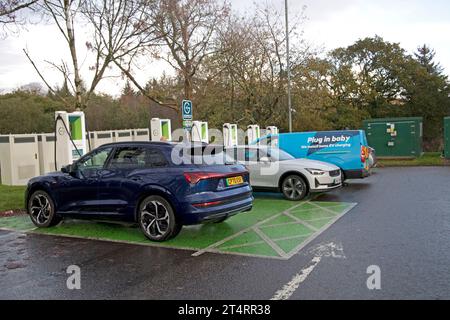 British Gas electric van charging at Gridserve Electric Highway in ...
