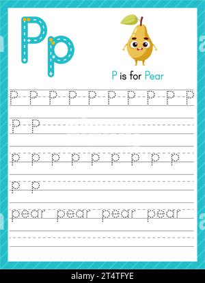 Flashcard letter P is for pear illustration Stock Vector Image & Art ...