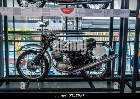 Audi Forum Neckarsulm, with a small collection of historical NSU cars ...