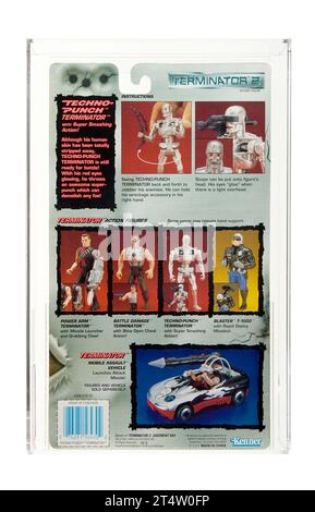 1991 Kenner Terminator 2 Series 1 Techno-Punch Terminator Carded Action ...