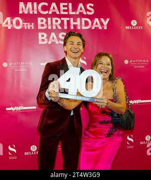 Claudia Obert, Max Suhr bei Micas 40th Birthday Bash Party im Bellucci ...