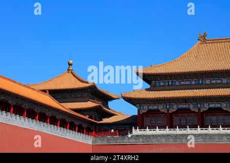 glazed tile roof of the Imperial Palace, Beijing, China Stock Photo - Alamy