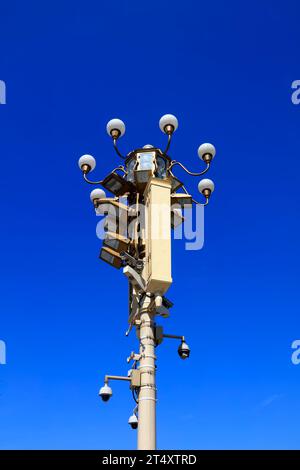 Street lamp and monitor probe Stock Photo - Alamy