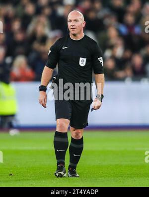 Referee Simon Hooper during the Carabao Cup semi-final first leg match ...