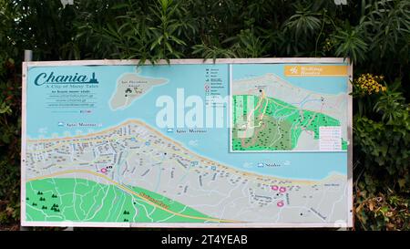 Walking in Crete - Route map for walks around Agia Marina, Chania ...