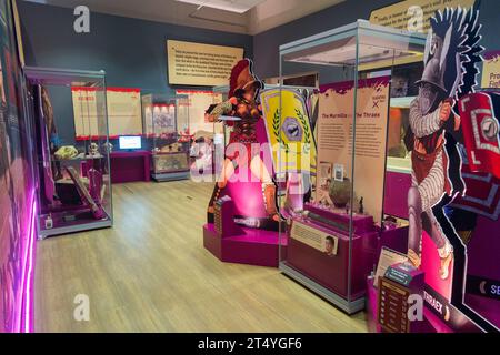 Roman games and gladiator information display to inform how an arena ...