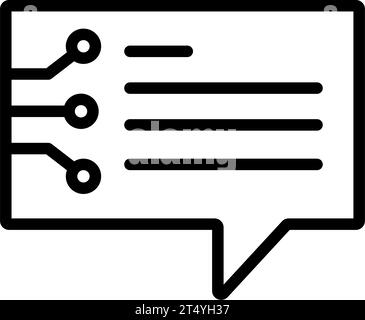 Round AI Speech Bubble vector Artificial Intelligence Brain concept ...