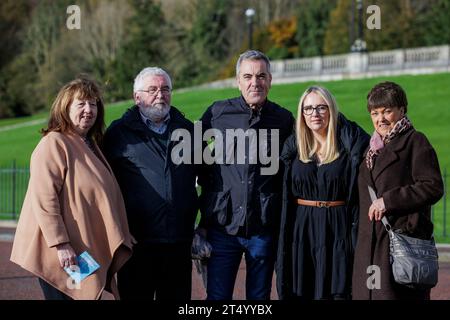 Dympna Kerr,(right) the sister of Columba McVeigh, with Sandra Peake ...